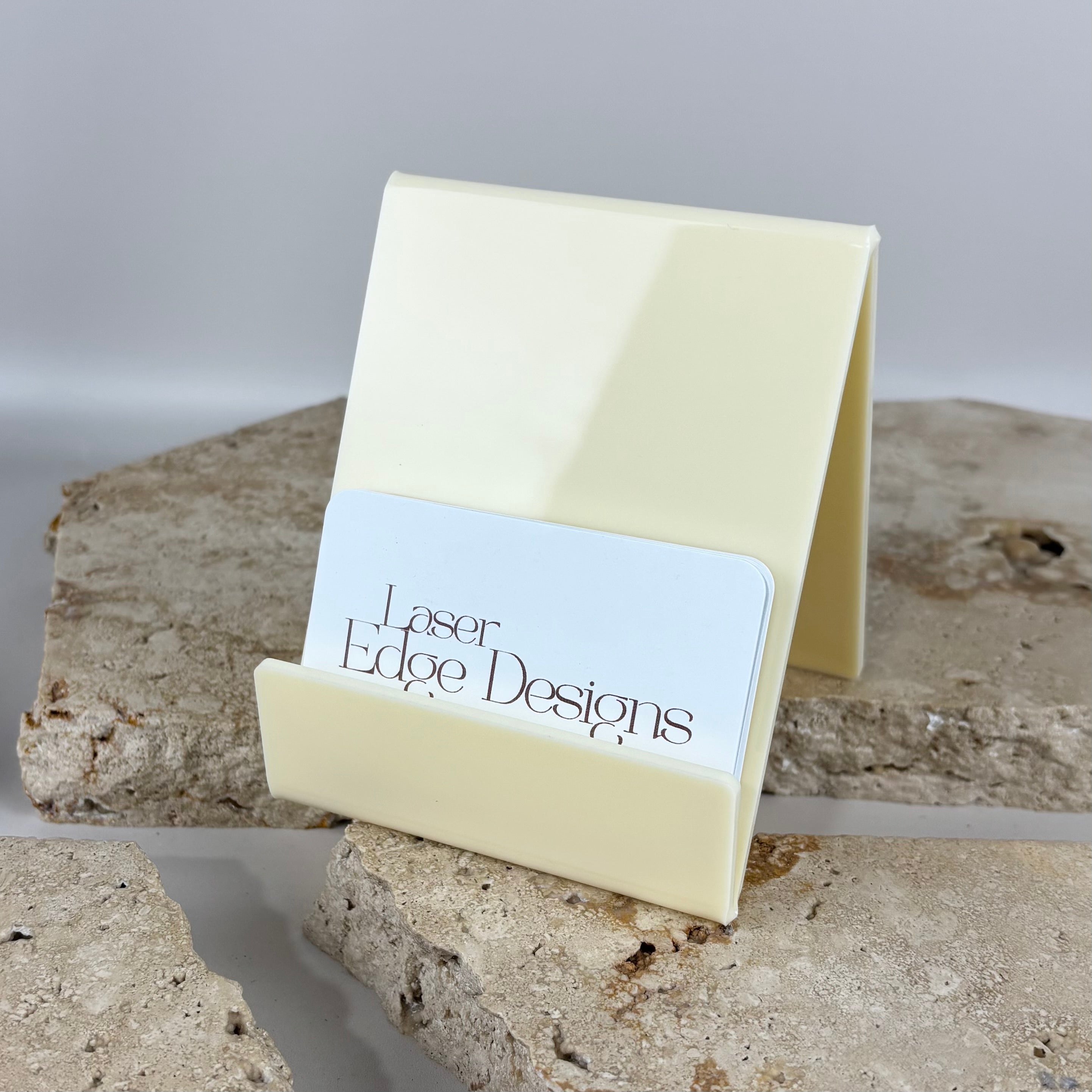 A-Frame Business Card Holder | Custom Acrylic Card Display Stand Australia