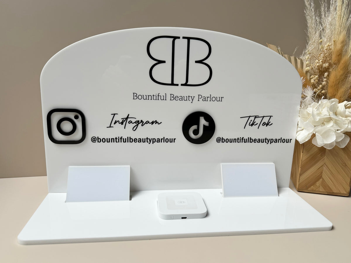 Business sign stand | card holder - Laser Edge Designs - LaserEdge-Designs