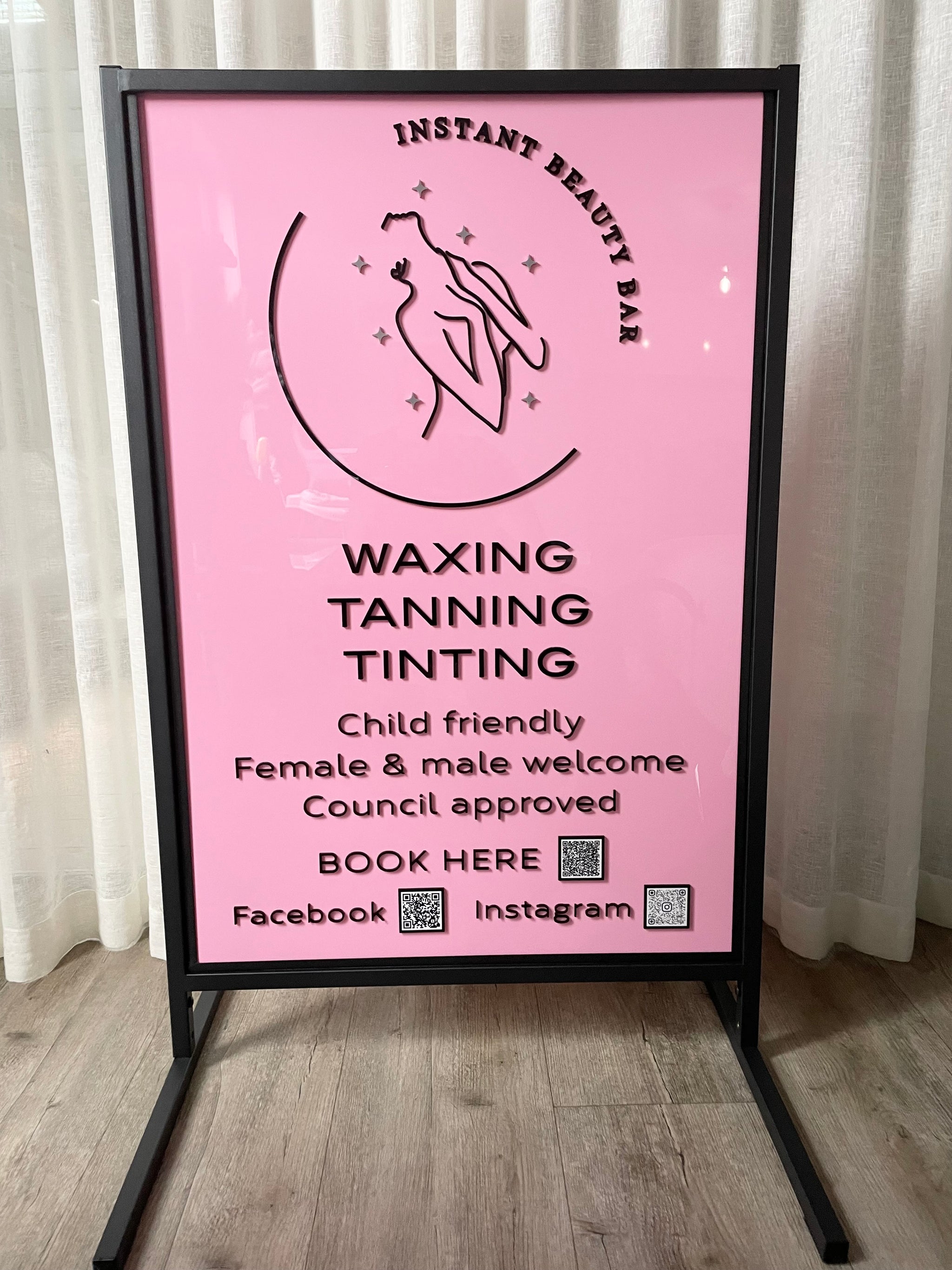 Advert stands | Outdoor stands - Laser Edge Designs - LaserEdge-Designs