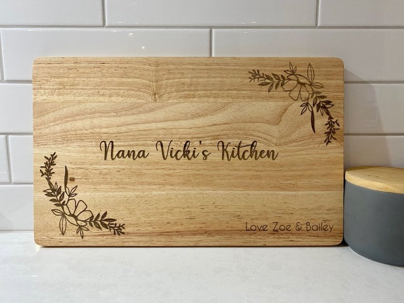 Personalised chopping board | Custom chopping board - Laser Edge ...