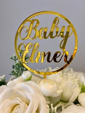 Mirror cake toppers | Cake toppers Melbourne - Laser Edge Designs ...
