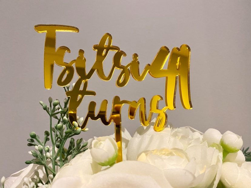 Mirror cake toppers | Cake toppers Melbourne - Laser Edge Designs ...