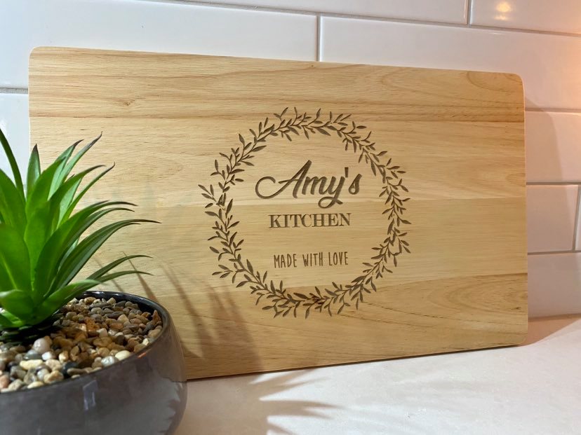 Personalised chopping board | Custom chopping board - Laser Edge ...