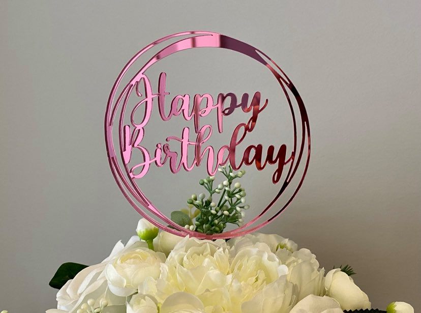 Mirror cake toppers | Cake toppers Melbourne - Laser Edge Designs ...