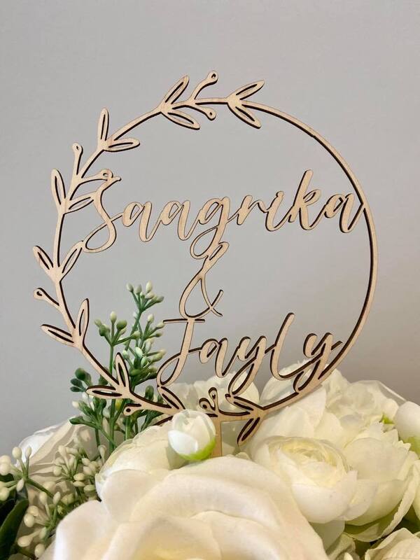 Custom cake toppers | Wooden cake toppers - Laser Edge Designs ...