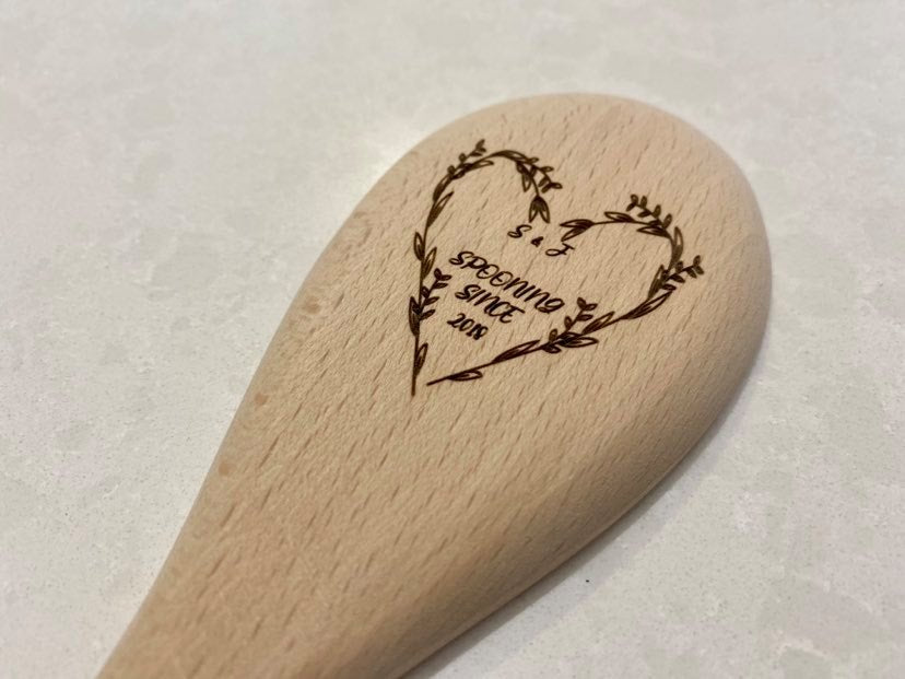Engraved wooden spoon | Personalised spoon - Laser Edge Designs ...