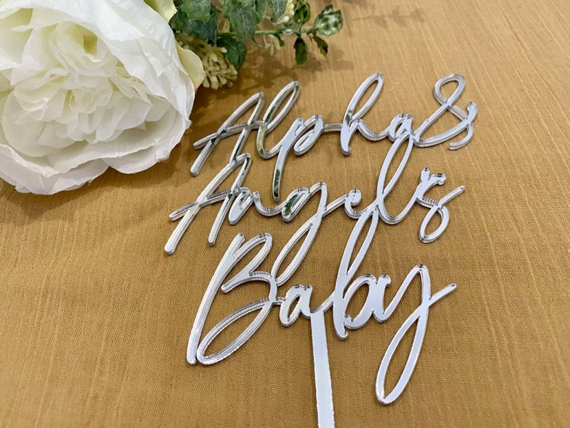 Mirror cake toppers | Cake toppers Melbourne - Laser Edge Designs ...