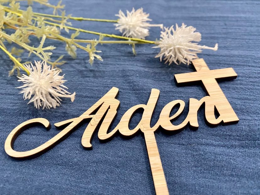 Custom cake toppers | bamboo cake toppers - Laser Edge Designs ...