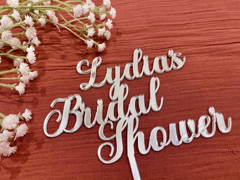 Mirror cake toppers | Cake toppers Melbourne - Laser Edge Designs ...
