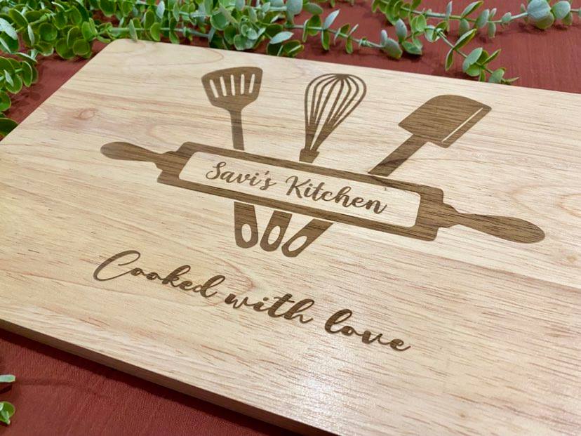 Personalised chopping board | Custom chopping board - Laser Edge ...