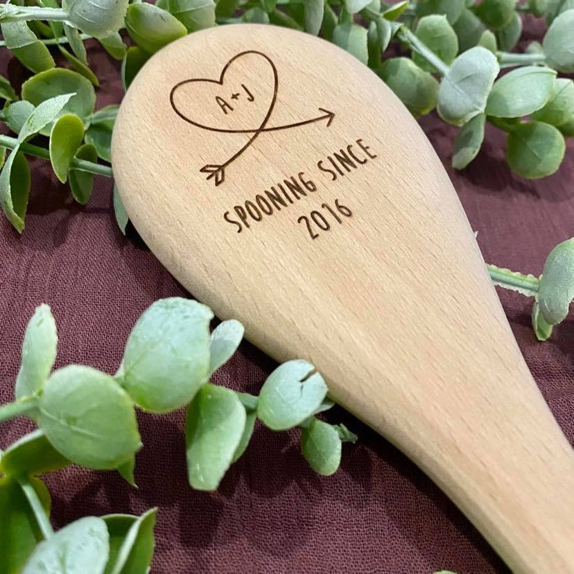 Engraved wooden spoon | Personalised spoon - Laser Edge Designs ...