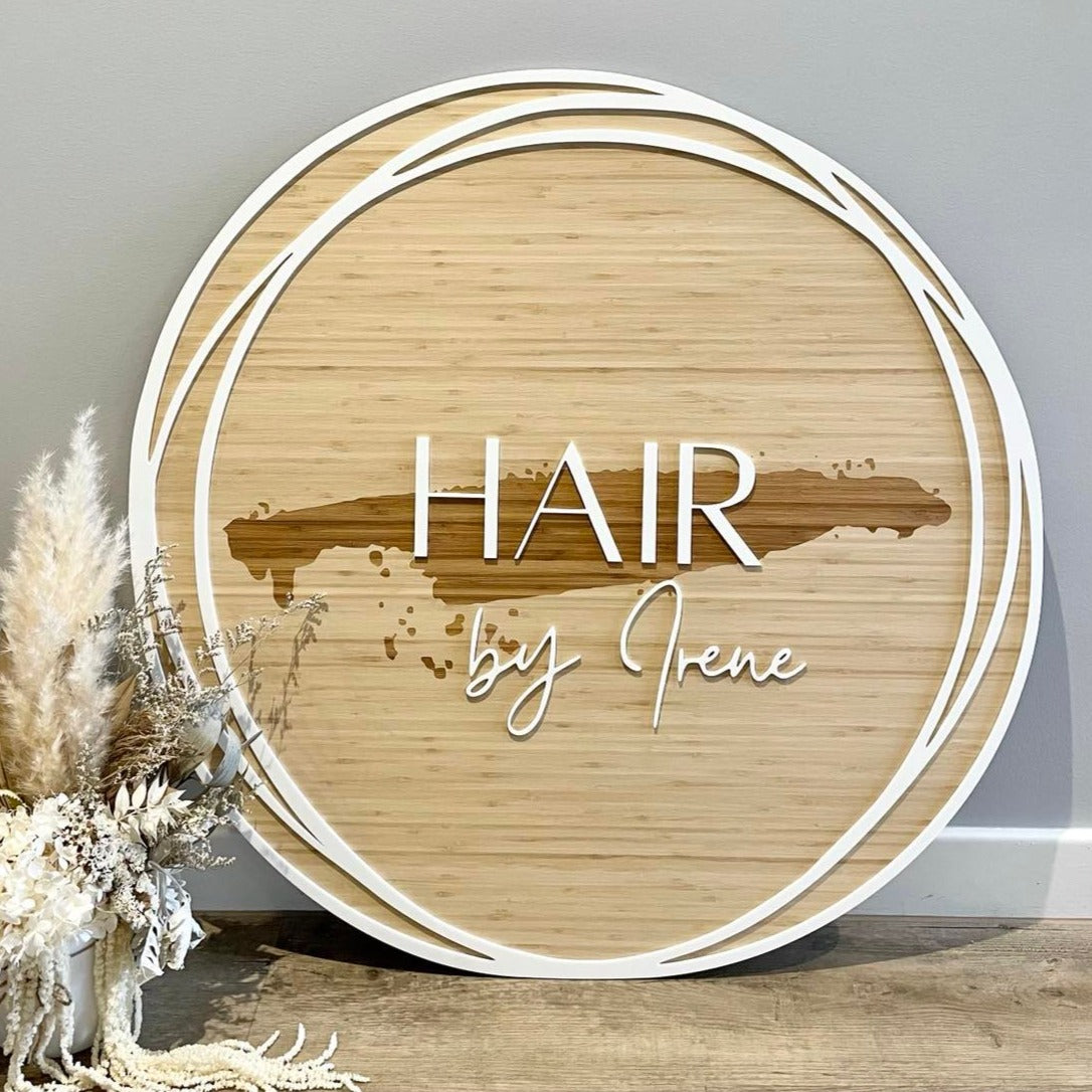 Bamboo business signs | Business signs Melbourne - Laser Edge Designs ...