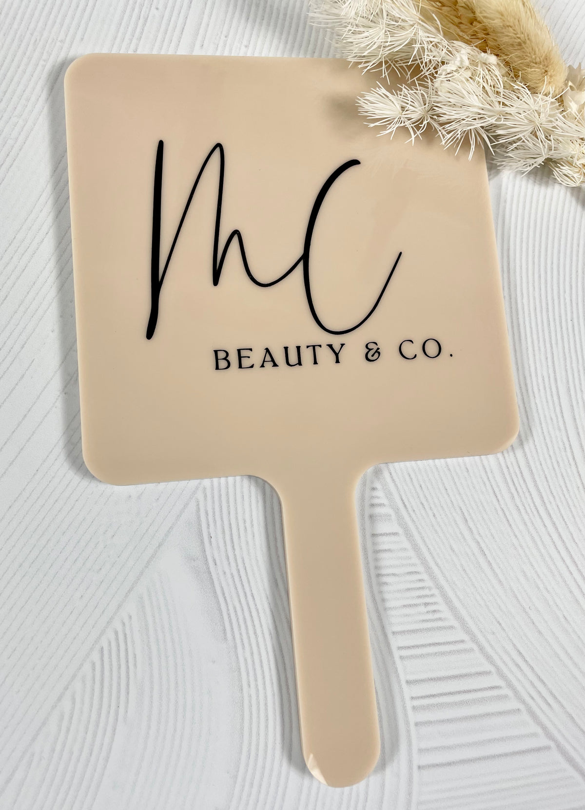 Personalised handheld mirror | Logo mirror - Laser Edge Designs ...