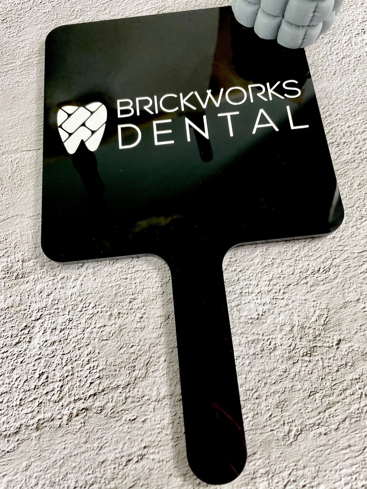 Personalised handheld mirror | Logo mirror - Laser Edge Designs ...