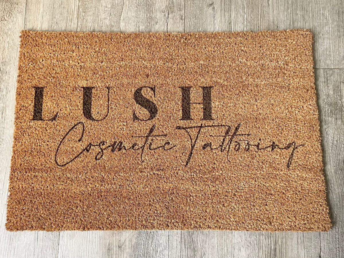 Branded door mats | Logo door mats - Laser Edge Designs - LaserEdge-Designs