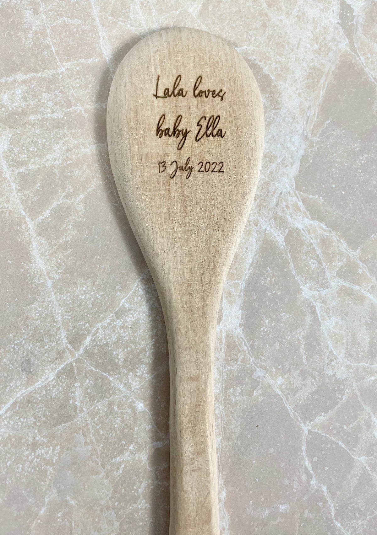 Engraved wooden spoon | Personalised spoon - Laser Edge Designs ...