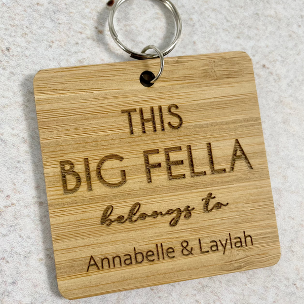 Custom key ring | Wooden key ring - Laser Edge Designs - LaserEdge-Designs