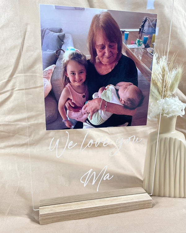 Photo plaques | Personalised photo plaque - Laser Edge Designs ...
