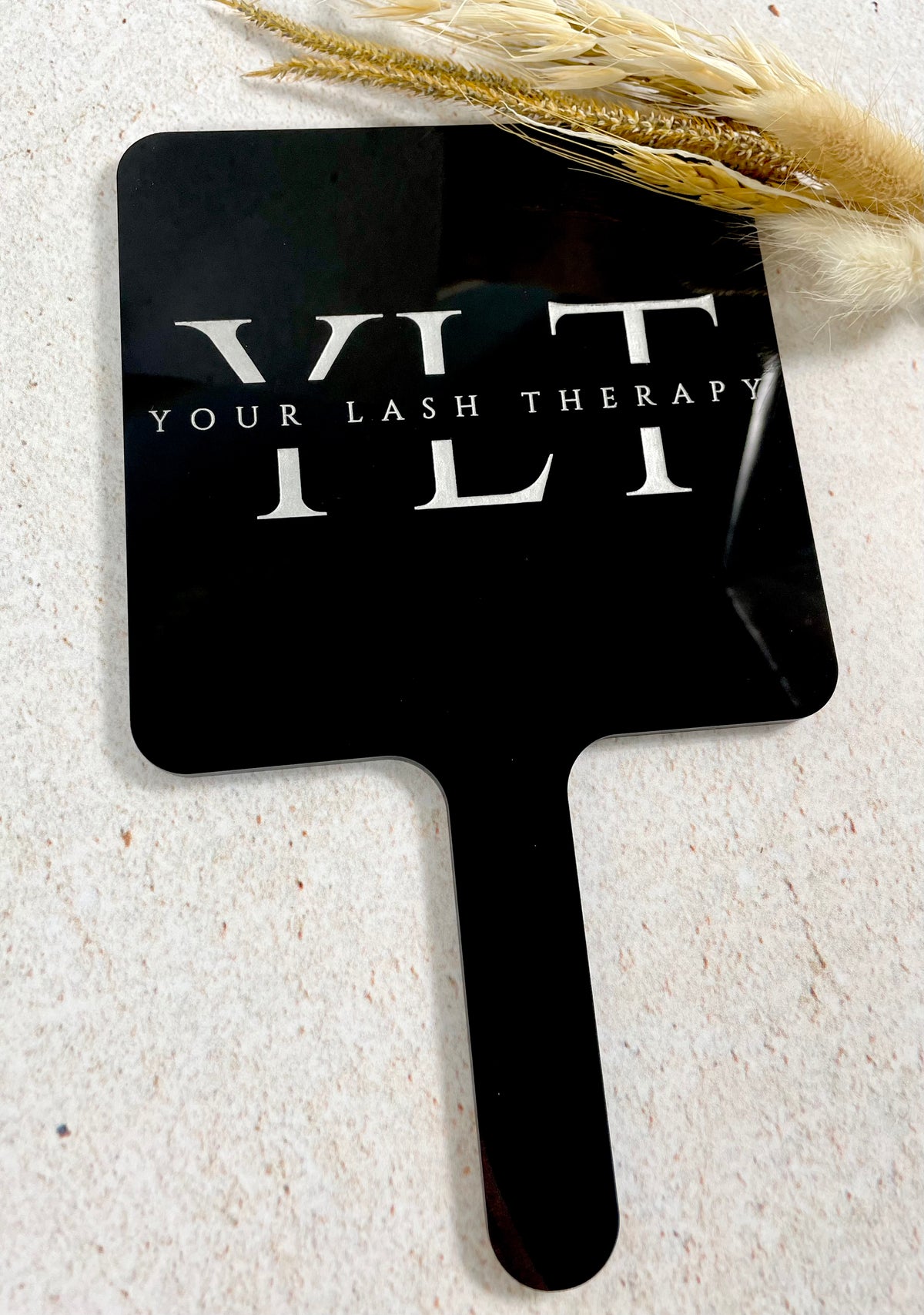 Personalised handheld mirror | Logo mirror - Laser Edge Designs ...