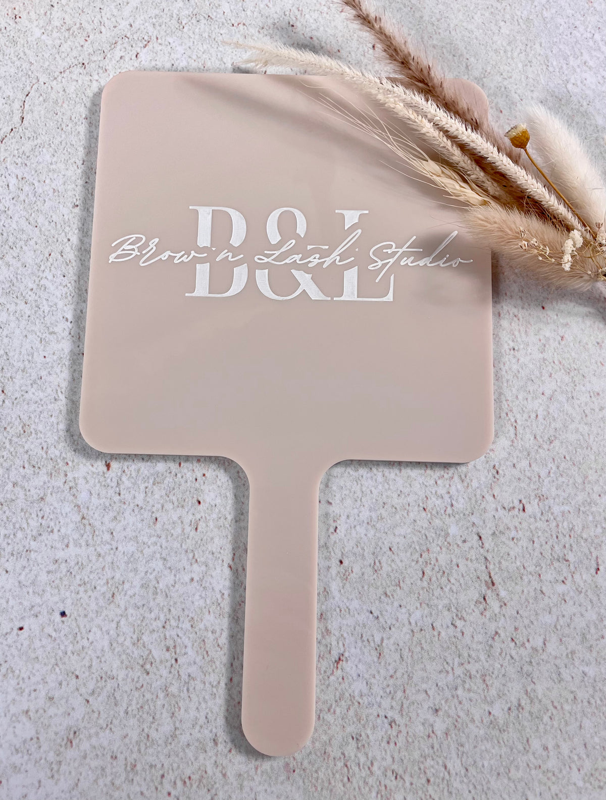 Personalised handheld mirror | Logo mirror - Laser Edge Designs ...