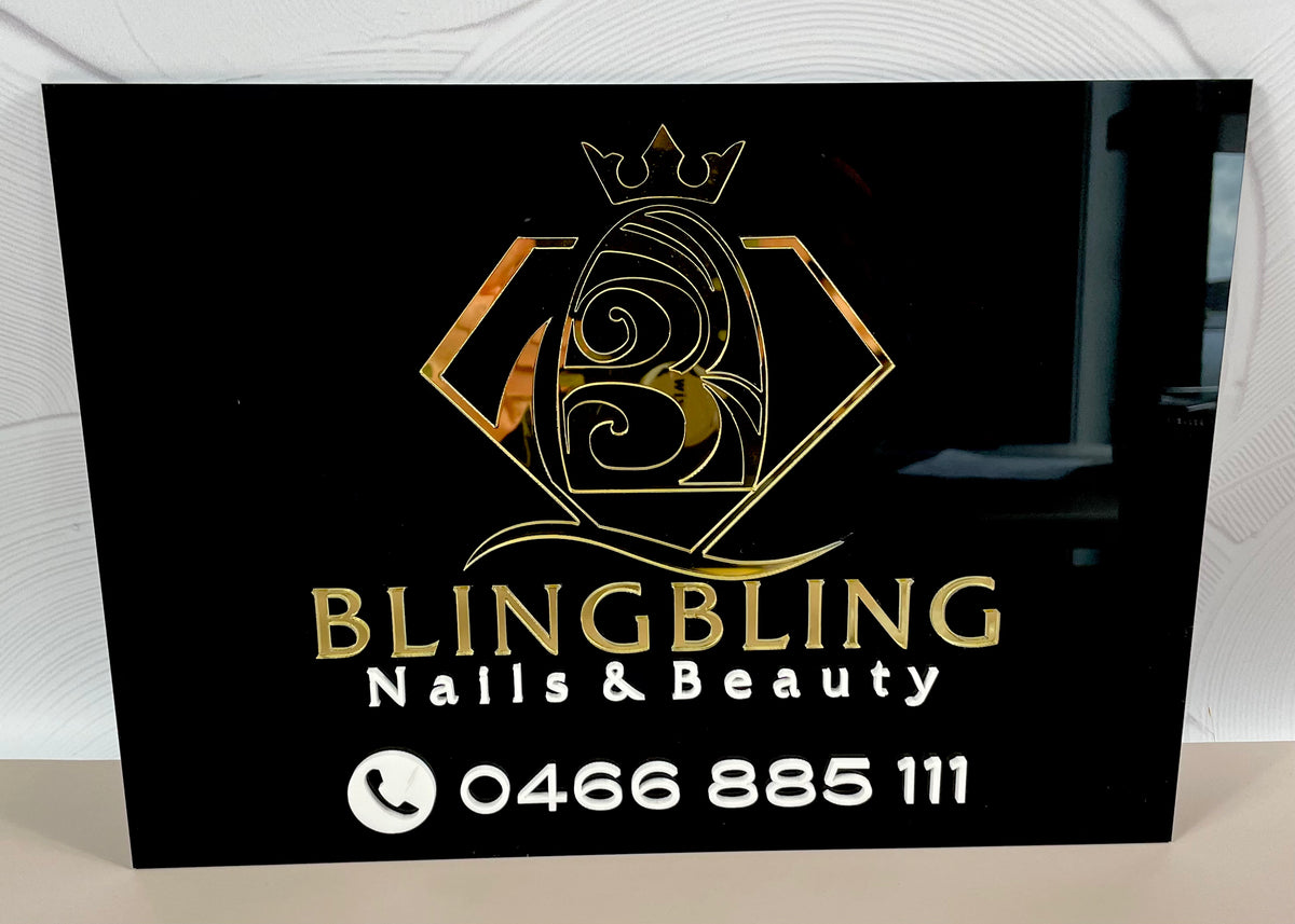 Rectangle business signs | Business signs Melbourne - Laser Edge ...