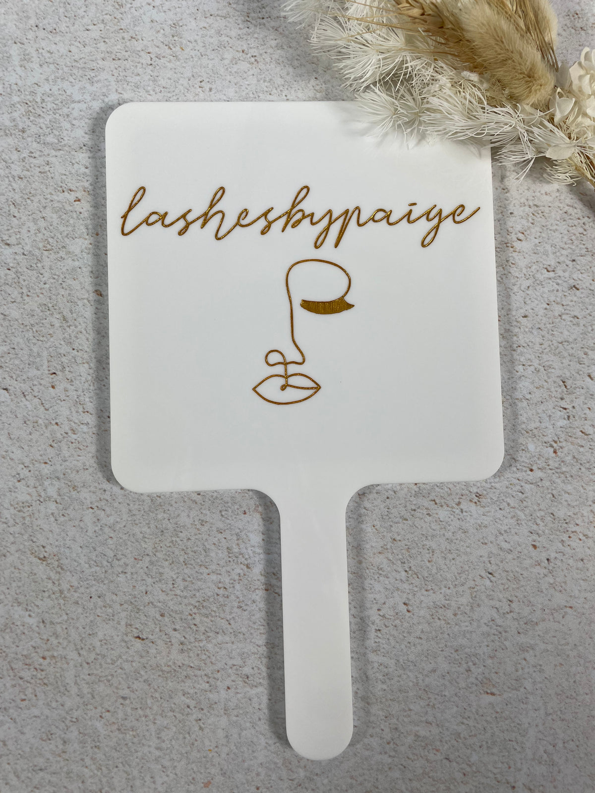 Personalised handheld mirror | Logo mirror - Laser Edge Designs ...