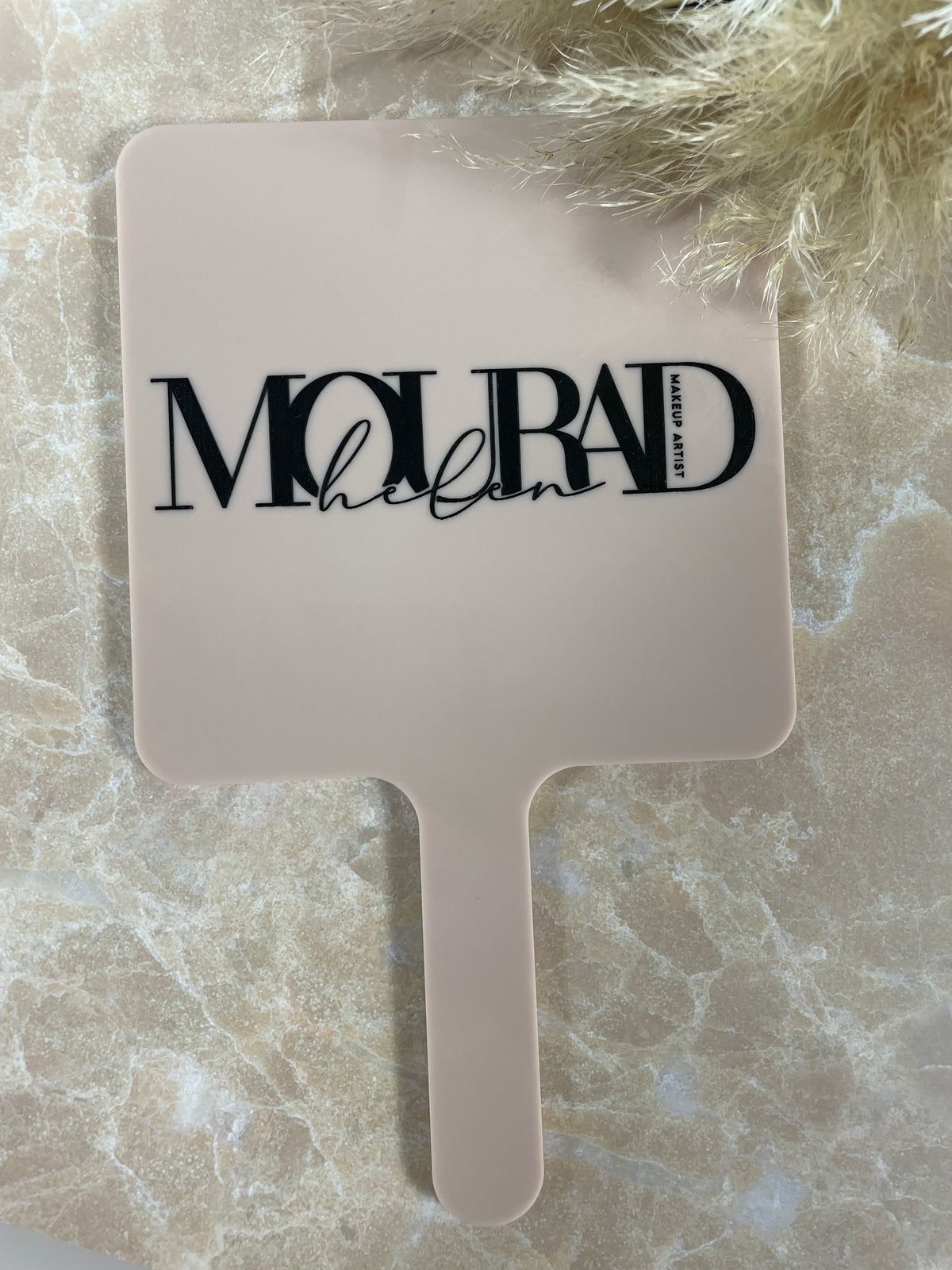 Personalised handheld mirror | Logo mirror - Laser Edge Designs ...
