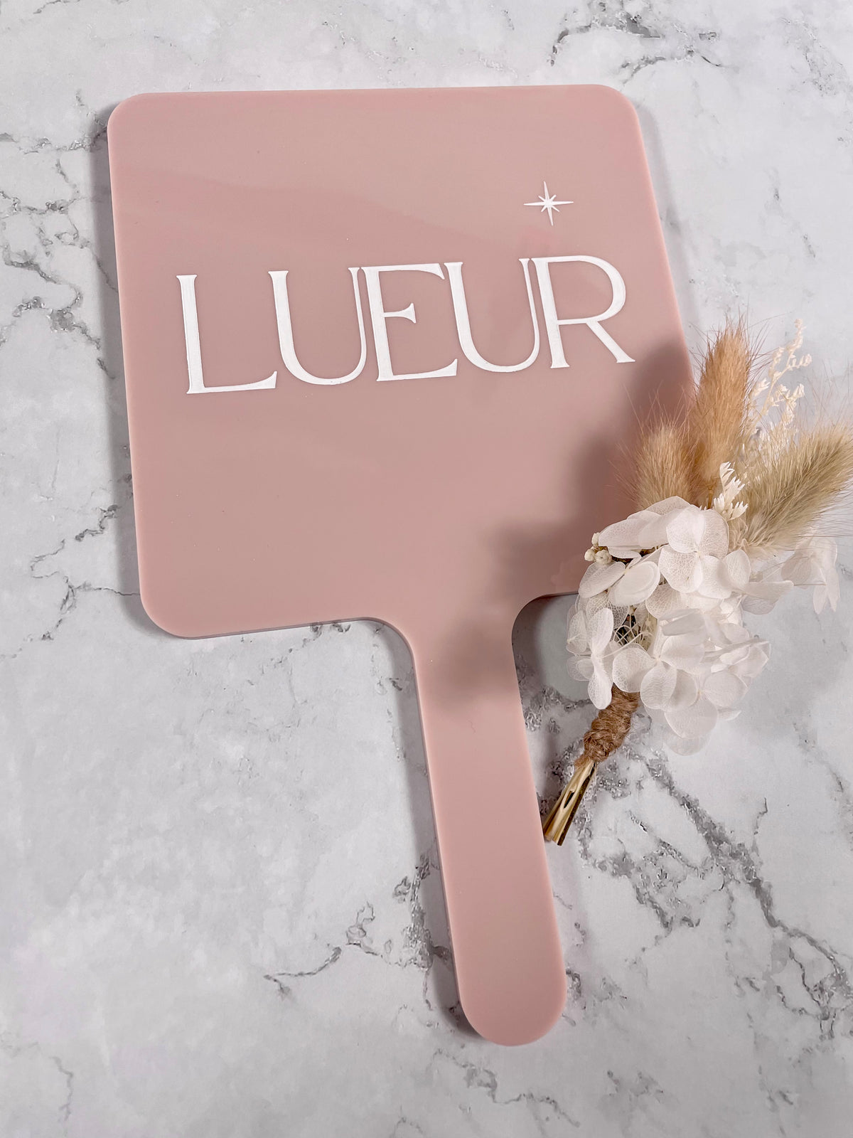 Personalised handheld mirror | Logo mirror - Laser Edge Designs ...