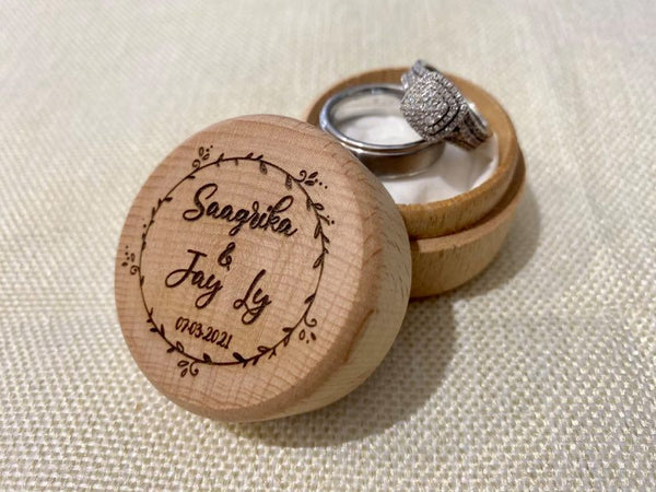 Personalised ring box | Wedding ring box - Laser Edge Designs ...