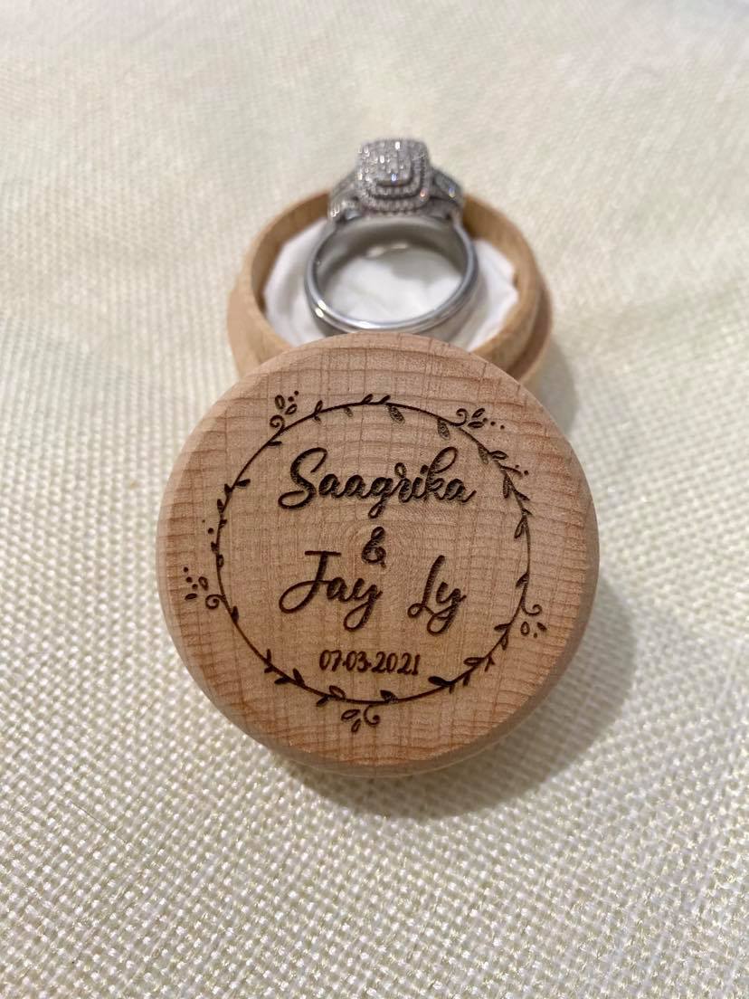 Personalised ring box | Wedding ring box - Laser Edge Designs ...