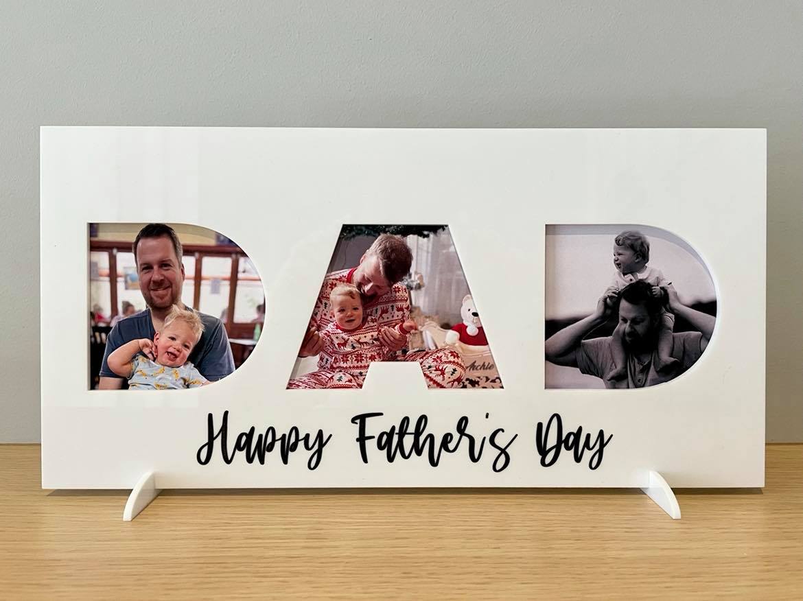 Father's Day frame | Dad frame - Laser Edge Designs - LaserEdge-Designs