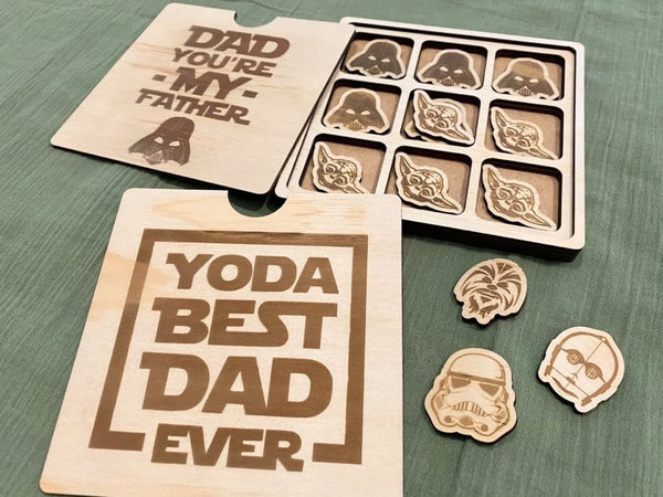 Star Wars Tic Tac Toe - Laser Edge Designs - LaserEdge-Designs
