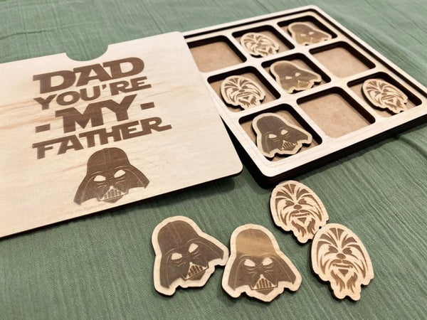 Star Wars Tic Tac Toe - Laser Edge Designs - LaserEdge-Designs